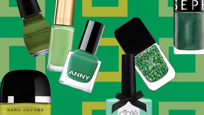 Manicure verde: tutti gli smalti per realizzarla