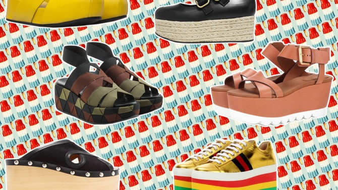 Le scarpe con platform per la primavera