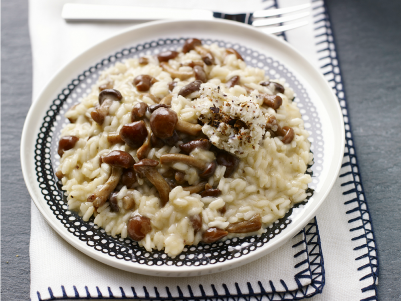 Risotto ai funghi chiodini