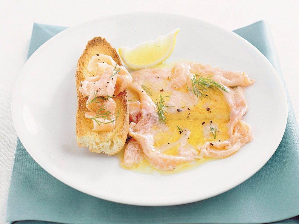 Salmone marinato al limone