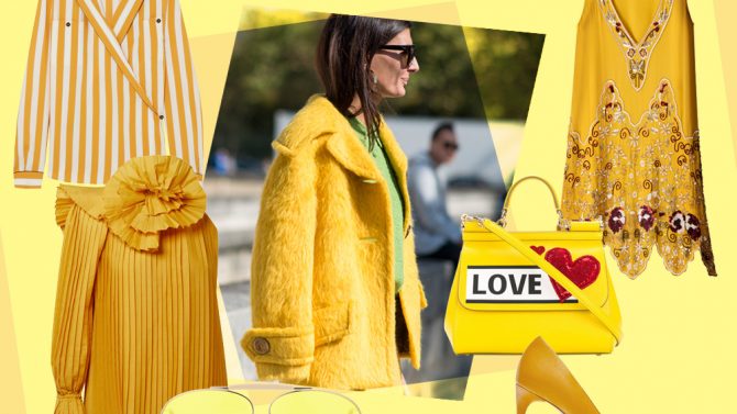 Giallo: il colore top per i vestiti e gli accessori della Primavera 2018