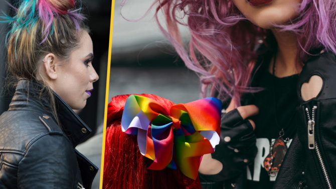 Capelli colorati: scegliete il rainbow undercut per un look colorato e ...