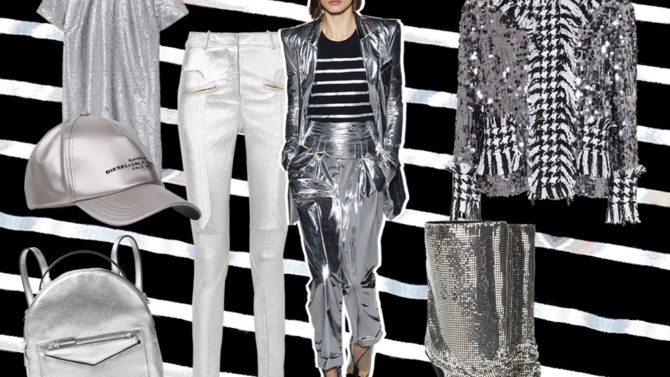 Abbigliamento color argento: i capi e gli accessori per l'inverno 2018