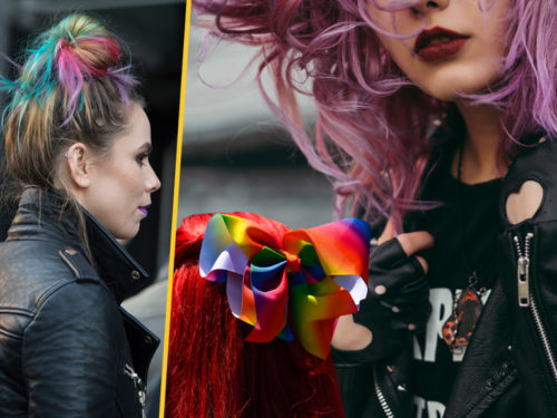 Capelli colorati: scegliete il rainbow undercut per un look colorato e ...