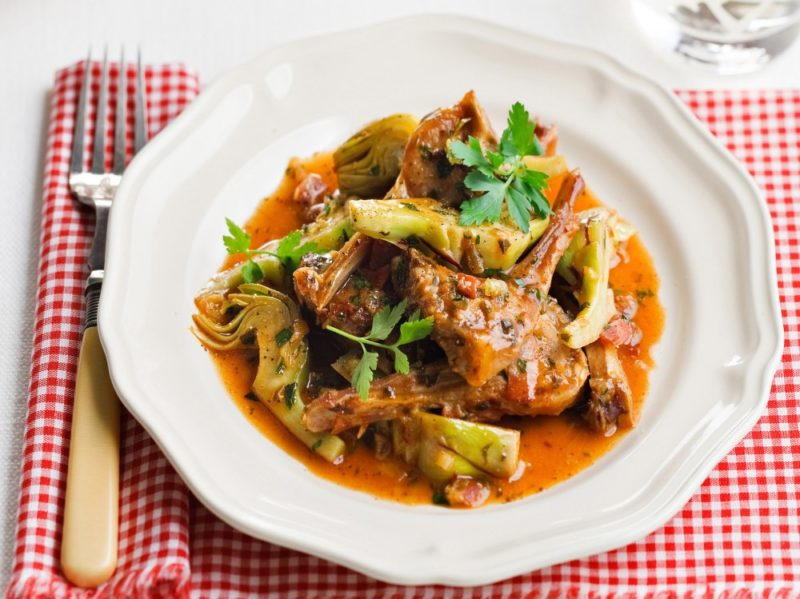 Capretto con i carciofi - Grazia.it