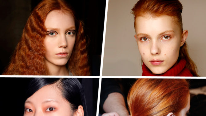 Arancio è il colore di tendenza della stagione per make-up e capelli