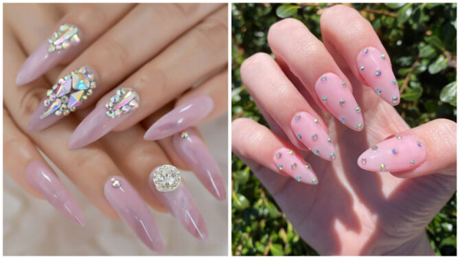 Rhinestone nails: è il momento di provare le unghie con gli strass - Grazia