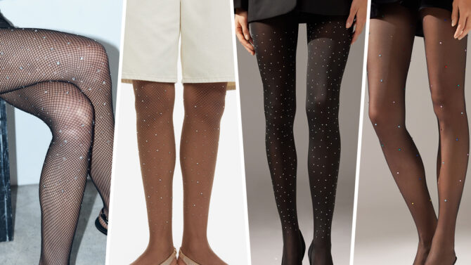 I collant con strass e brillantini per party look favolosi