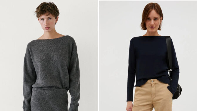 Maglie con scollo a barca: ecco i modelli più "cute" in circolazione