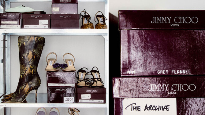 Jimmy Choo: la collezione d'archivio con 8 modelli dal 1997 al 2001