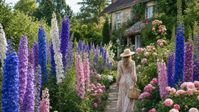 Delphinium: il fiore blu che conquista giardini, matrimoni e social